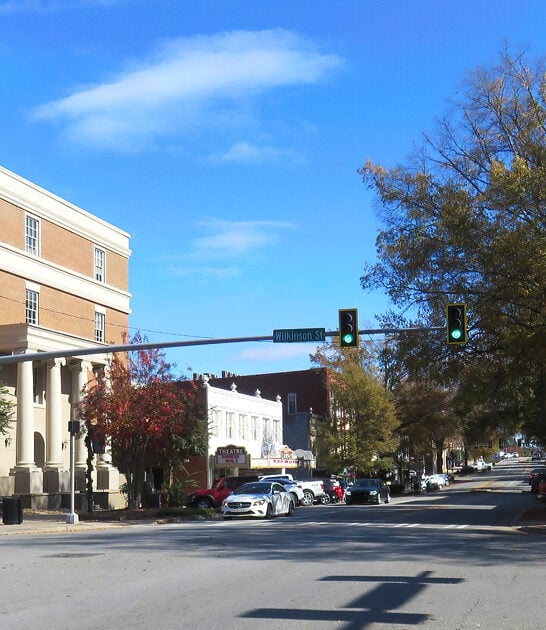 georgia postcard charming town ftr