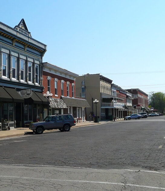 illinois peaceful postcard town ftr