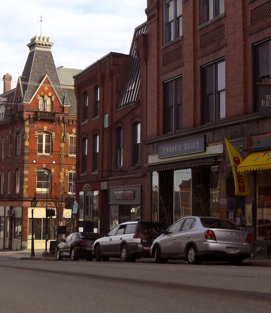 maine postcard nice town ftr