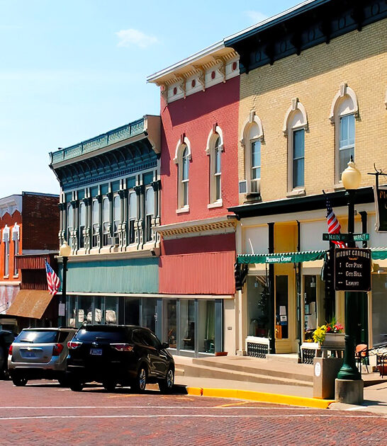 postcard illinois town worthy ftr