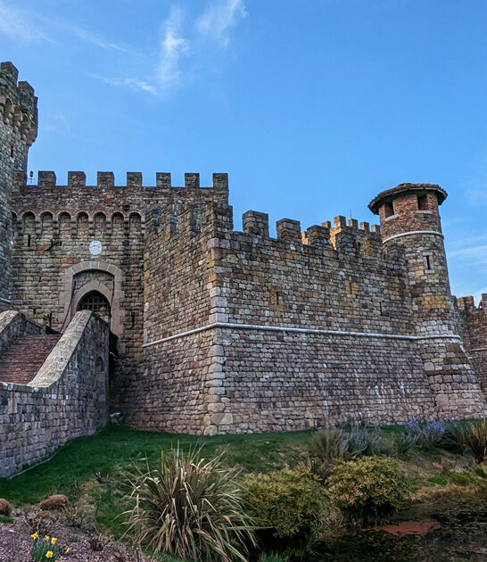worthy castle california postcard ftr