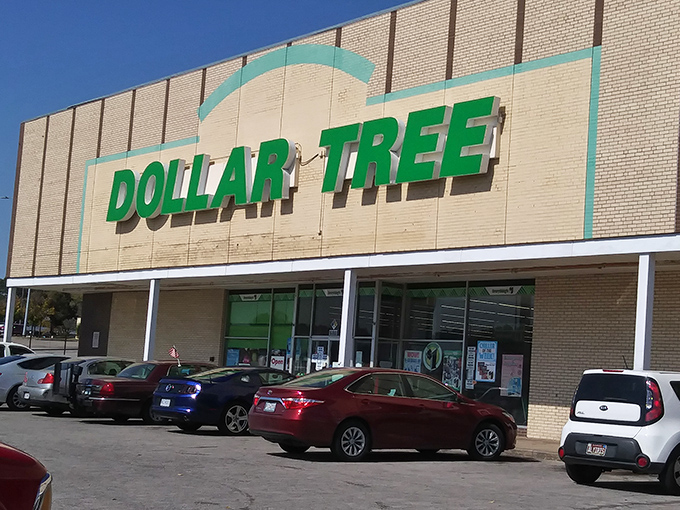The iconic green and white signage beckons bargain hunters like a retail lighthouse guiding ships to shore. Dollar Tree's Independence location has become a treasure-hunting destination.