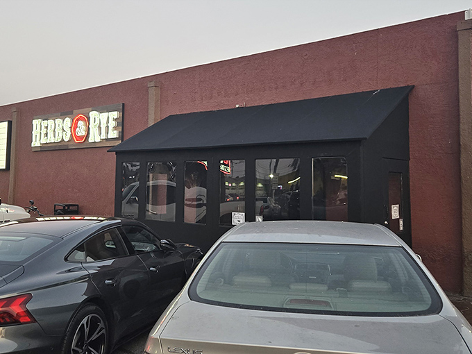 The unassuming brick exterior of Herbs and Rye might fool you, but locals know this modest façade hides Vegas's best-kept culinary secret.