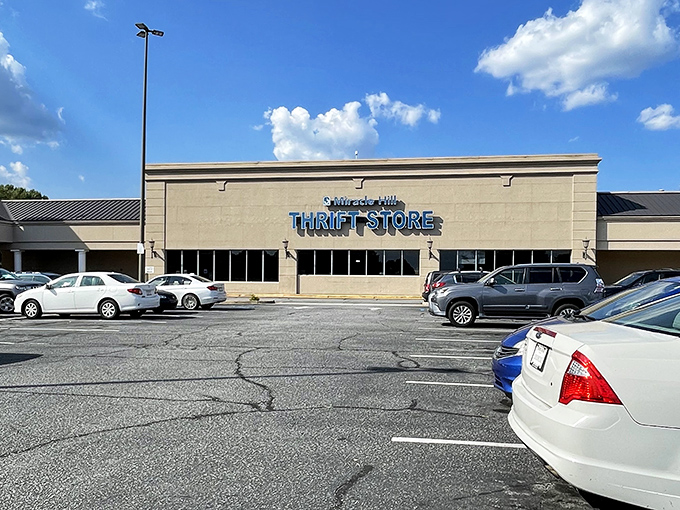 The grand entrance to Miracle Hill beckons like a retail Narnia&mdash;promising adventures where your wallet stays full and your shopping cart overflows with treasures.