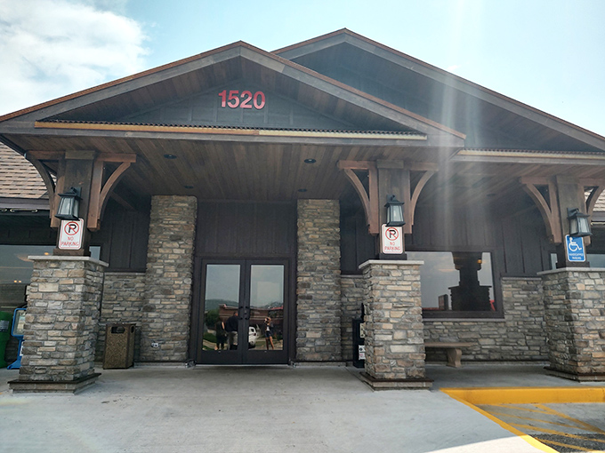 The rustic stone facade of Millstone Family Restaurant welcomes hungry travelers with the promise of home-cooked comfort that South Dakota does so well.