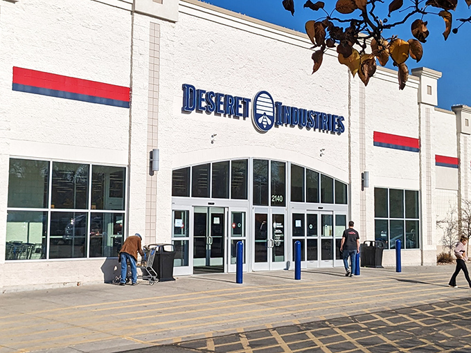 The unassuming facade of Deseret Industries hides a treasure trove within &ndash; like finding the Batcave behind Wayne Manor's bookcase.