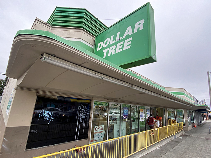 The iconic green signage of Dollar Tree on Aurora Avenue beckons like a beacon of budget-friendly bliss, promising retail therapy without the financial hangover.