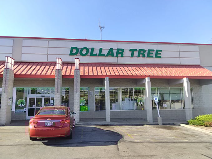 The iconic green signage beckons bargain hunters like a retail lighthouse. Milwaukee's Capitol Drive Dollar Tree stands ready for another day of wallet-friendly wonders.