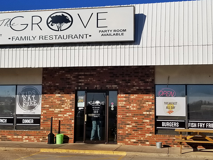 The Grove's modest brick exterior belies the culinary treasures within&mdash;like finding a diamond mine disguised as a garden shed.