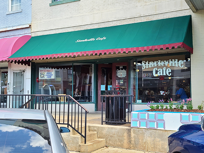 The classic storefront with its green awning has been welcoming hungry Starkville residents for generations. Small-town charm, big-time flavors.