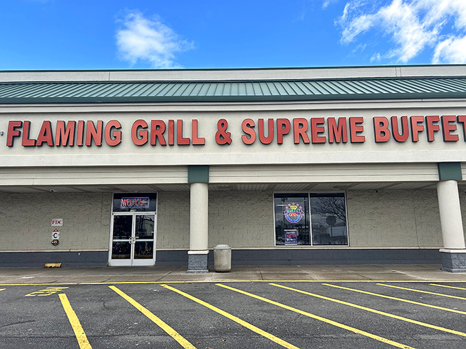 The unassuming strip mall exterior hides a culinary wonderland within. Like finding a treasure map in your junk drawer.