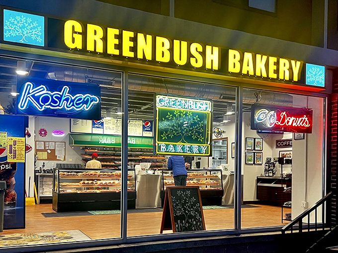 The bright yellow sign of Greenbush Bakery stands out like a beacon of hope for the sugar-deprived. Kosher donuts await inside this Madison treasure.