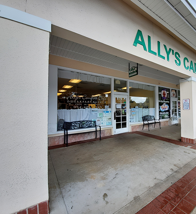 The unassuming storefront of Ally's Comfort Cafe proves once again that culinary treasures often hide in plain sight.