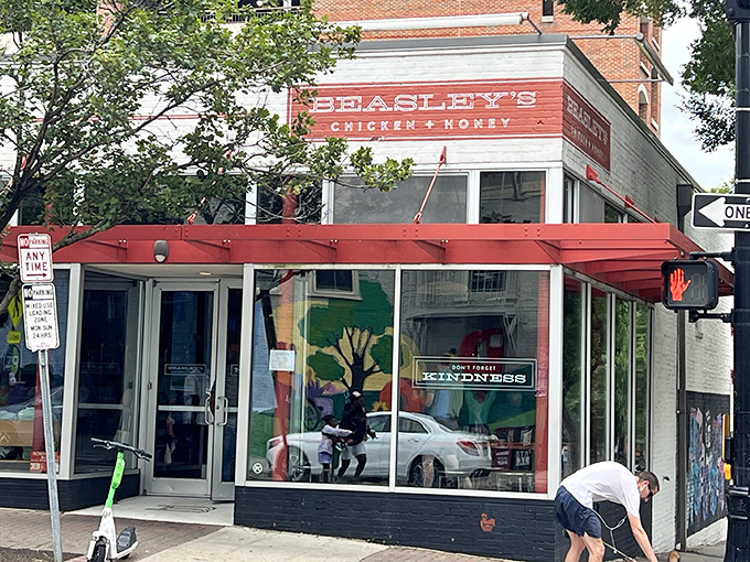 The iconic red signage of Beasley's beckons like a lighthouse for the fried chicken obsessed. Downtown Raleigh's worst-kept delicious secret.