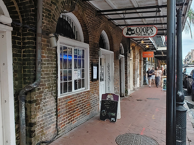 The unassuming brick facade of Coop's Place hides culinary treasures that have locals and tourists alike forming lines down Decatur Street.