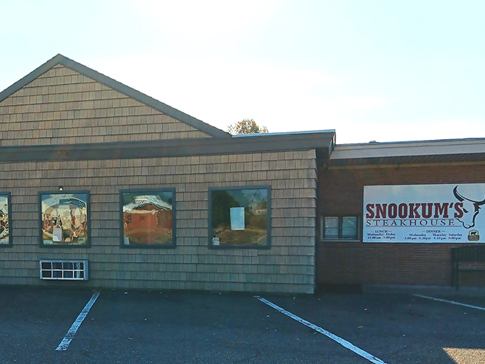 The unassuming sign promises what lies within: beef nirvana. Like finding a treasure map where X marks the spot for your taste buds.