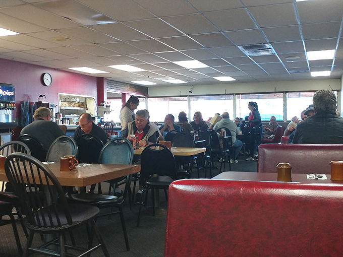 The bustling interior of Mike's reveals the true measure of a great diner &ndash; not fancy decor, but tables filled with satisfied regulars who've voted with their appetites.