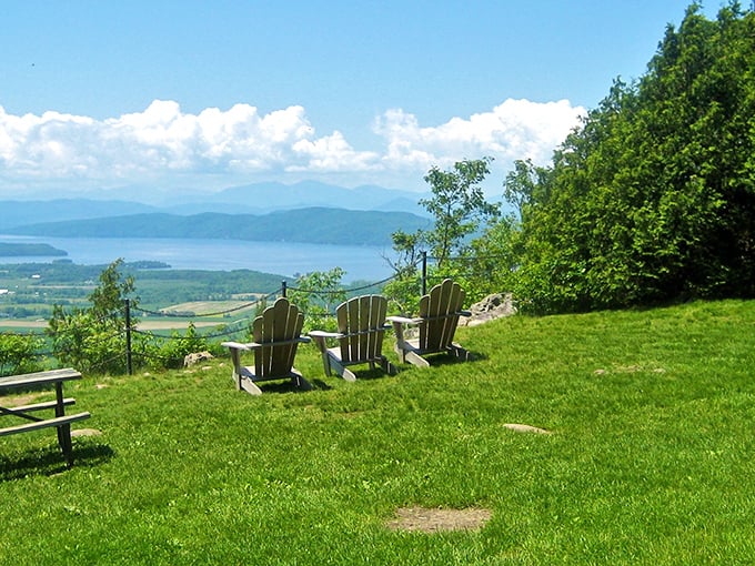 Those Adirondack chairs aren't just seating&mdash;they're front-row tickets to Vermont's most spectacular natural theater performance.