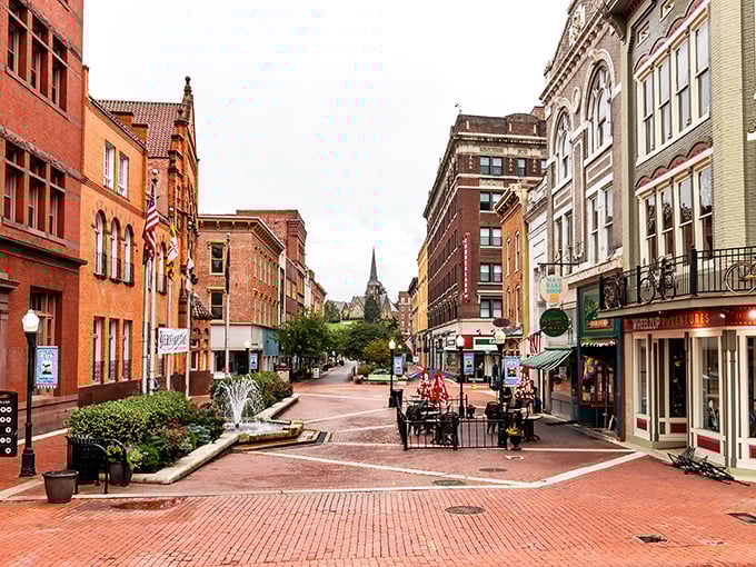 Cumberland's brick-lined pedestrian mall invites leisurely strolls where history and small-town charm create the perfect retirement backdrop—like Mayberry with better Wi-Fi.