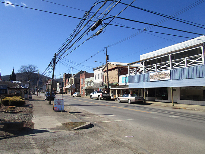 Main Street Tionesta &ndash; where time slows down just enough to let you appreciate the architectural timeline of small-town America. No rush hour, just charm hour.