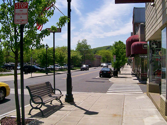 Downtown Naugatuck offers that perfect small-town vibe with tree-lined streets, inviting benches, and storefronts that actually welcome window shoppers.