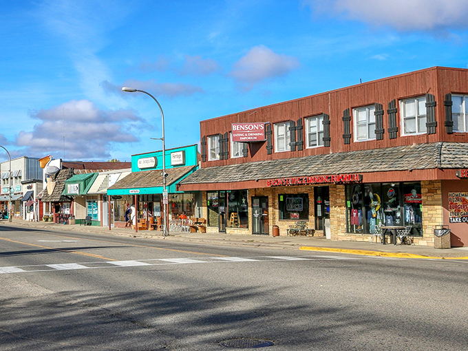 Walker's charming Main Street showcases locally-owned shops and historic buildings, inviting visitors to explore the town's unique character and small-town appeal.