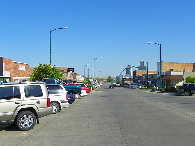 Downtown Winner's wide streets and angled parking speak to a pace of life where nobody's in a hurry and conversations matter more than commutes.