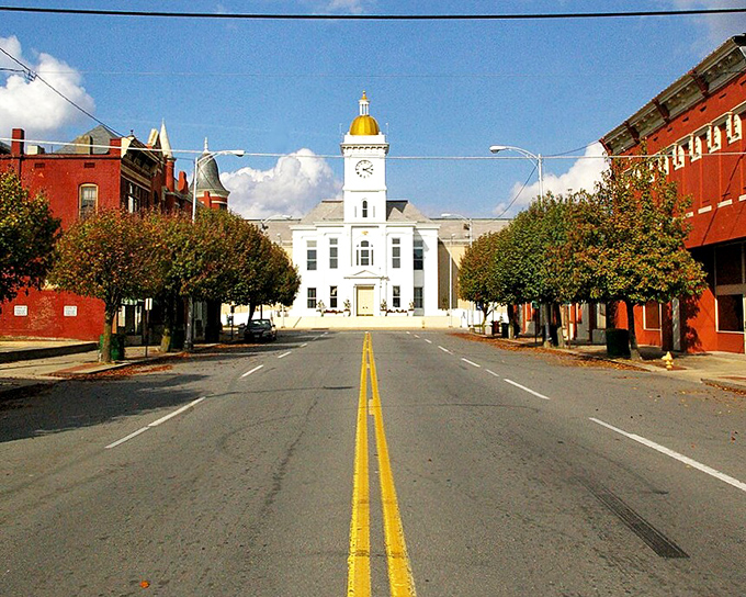 The Jefferson County Courthouse stands like a proud sentinel, its golden dome gleaming in the Arkansas sun&mdash;a reminder that small towns can have grand architecture too.