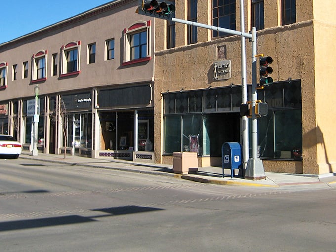 Historic adobe buildings line Gallup's streets, where Route 66 nostalgia meets authentic Southwestern charm in this affordable desert gem.