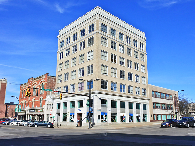 Akron's revitalized downtown buildings stand tall as monuments to smart urban planning, offering both character and surprisingly affordable living options.
