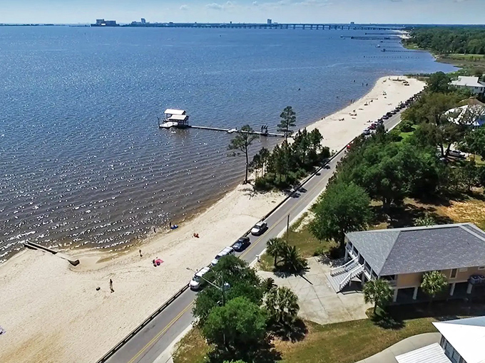 Front Beach stretches like nature's welcome mat, where the Mississippi Sound meets pristine sand, inviting you to kick off your shoes and stay awhile.