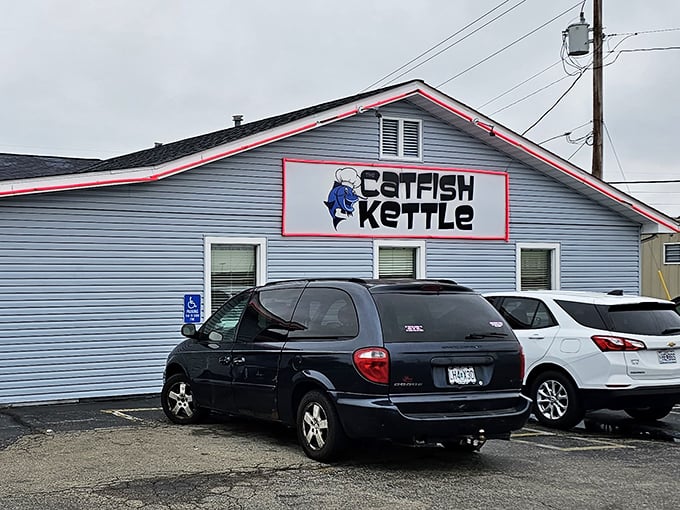 The unassuming blue exterior of Catfish Kettle might not scream "culinary destination," but locals know better. Sometimes the best treasures hide in plain sight.
