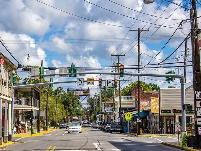 Main Street magic where time slows down just enough to let you appreciate the architecture, the sunshine, and the possibility of spontaneous zydeco.