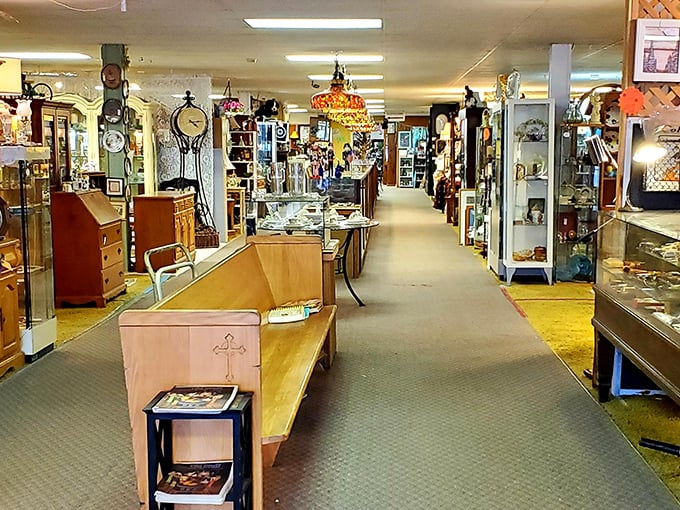 Long corridors lined with vendor booths create a museum where touching the exhibits isn't just allowed&mdash;it's encouraged.