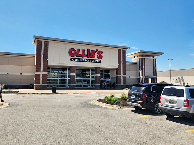 That bold red facade isn't just signage&mdash;it's a promise that your wallet's about to get a well-deserved vacation.