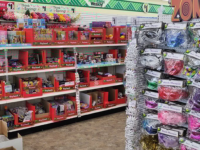 The seasonal section bursts with spring colors and party supplies &ndash; Milwaukee's budget decorators find everything they need for celebrations year-round.