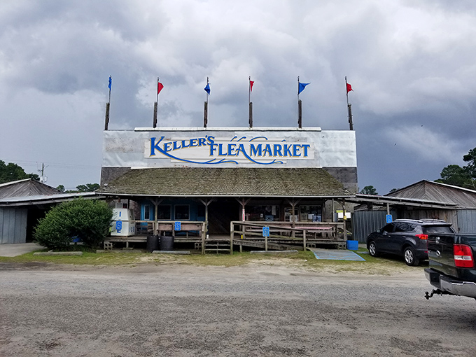 Welcome to treasure-hunting paradise! Keller's Flea Market stretches across this sprawling property, promising adventures in every corner of its rustic buildings.