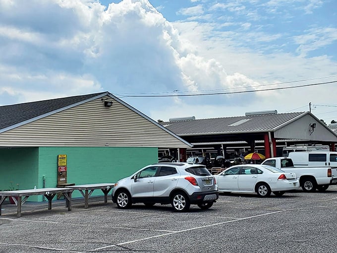 The unassuming exterior of Vineland Flea Market hides a universe of treasures within, like finding out your quiet neighbor collects vintage motorcycles and Faberg&eacute; eggs.