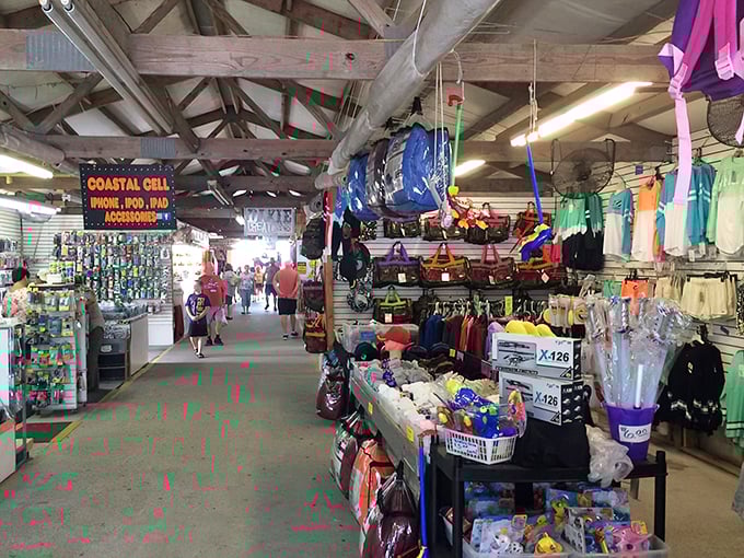 Step into a treasure hunter's paradise where exposed wooden beams watch over decades of American nostalgia waiting to be rediscovered.