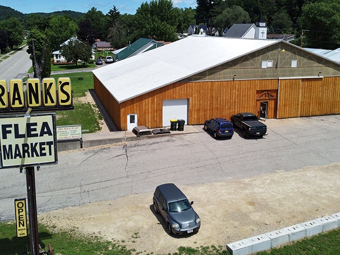 The unassuming wooden exterior of Crazy Frank's might not scream "treasure trove," but that's exactly how the best adventures begin.