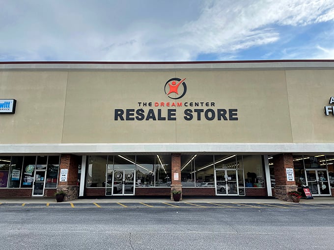 The unassuming storefront belies the treasure trove within. Like a retail TARDIS, the Dream Center Resale Store is definitely bigger on the inside.
