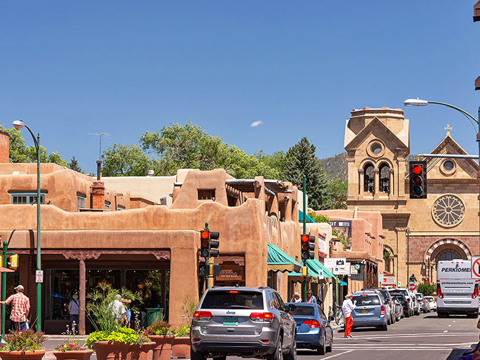 Under the bright New Mexico sun, Santa Fe&rsquo;s historic streets feel like a timeless postcard&mdash;where earthy adobe buildings, vibrant storefronts, and the cathedral&rsquo;s stone fa&ccedil;ade blend into a scene straight out of a Southwestern daydream.