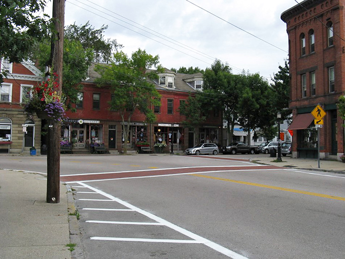 Downtown Wickford doesn't need neon to get your attention &ndash; just brick buildings, hanging flower baskets, and the promise of treasures within.