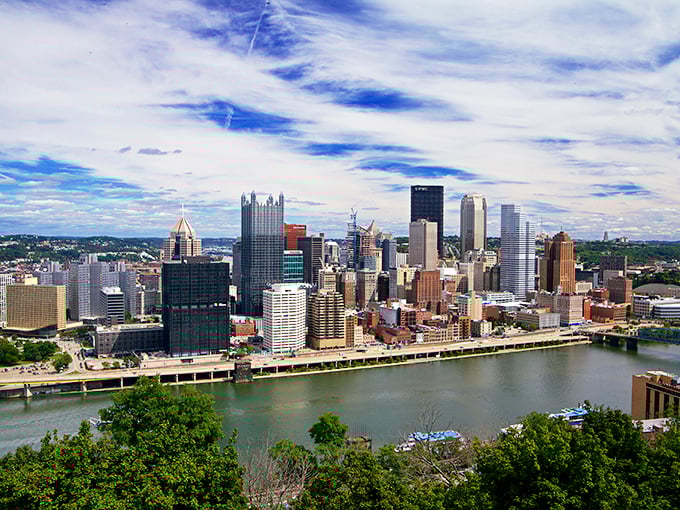 Pittsburgh's skyline gleams like a treasure chest spilled open, where rivers meet and retirement dreams begin without breaking the bank.