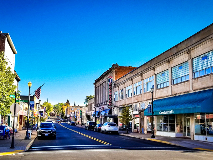 Suffolk Street stretches before you like a Norman Rockwell painting come to life, where small-town charm meets authentic Midwestern hospitality.