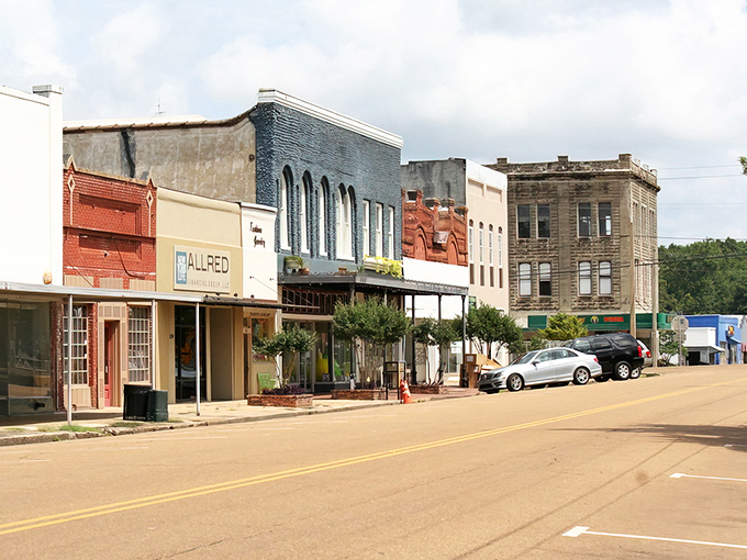 Downtown Brookhaven's historic storefronts stand like a time capsule of small-town Mississippi charm, inviting visitors to slow down and explore.