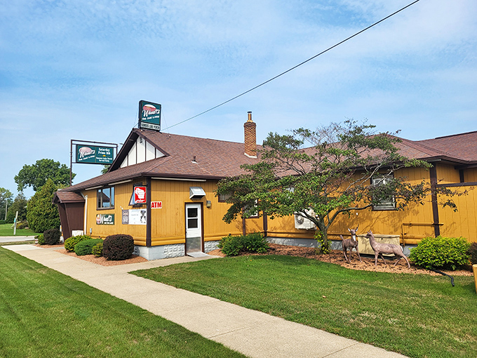 The unassuming yellow exterior might fool you, but locals know better. Like a poker player with a royal flush, Wendt's keeps its treasures inside.