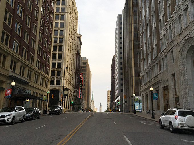 Downtown Tulsa's historic buildings create urban canyons that whisper stories of oil booms and artistic renaissances.