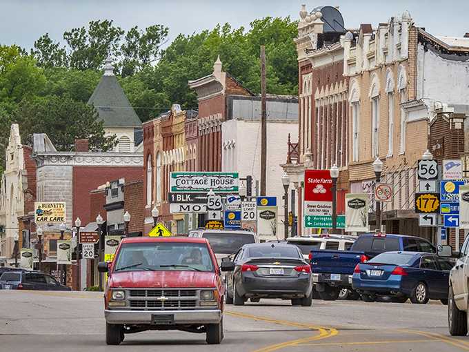 Small town America in full bloom &ndash; where highway signs outnumber chain stores and the Cottage House beckons with promises of stories, not just rooms.