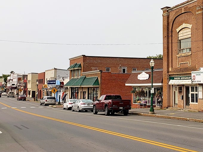 Main Street charm on full display! Van Buren's brick-fronted downtown looks like it was plucked straight from a Hallmark movie about finding love in small-town America.